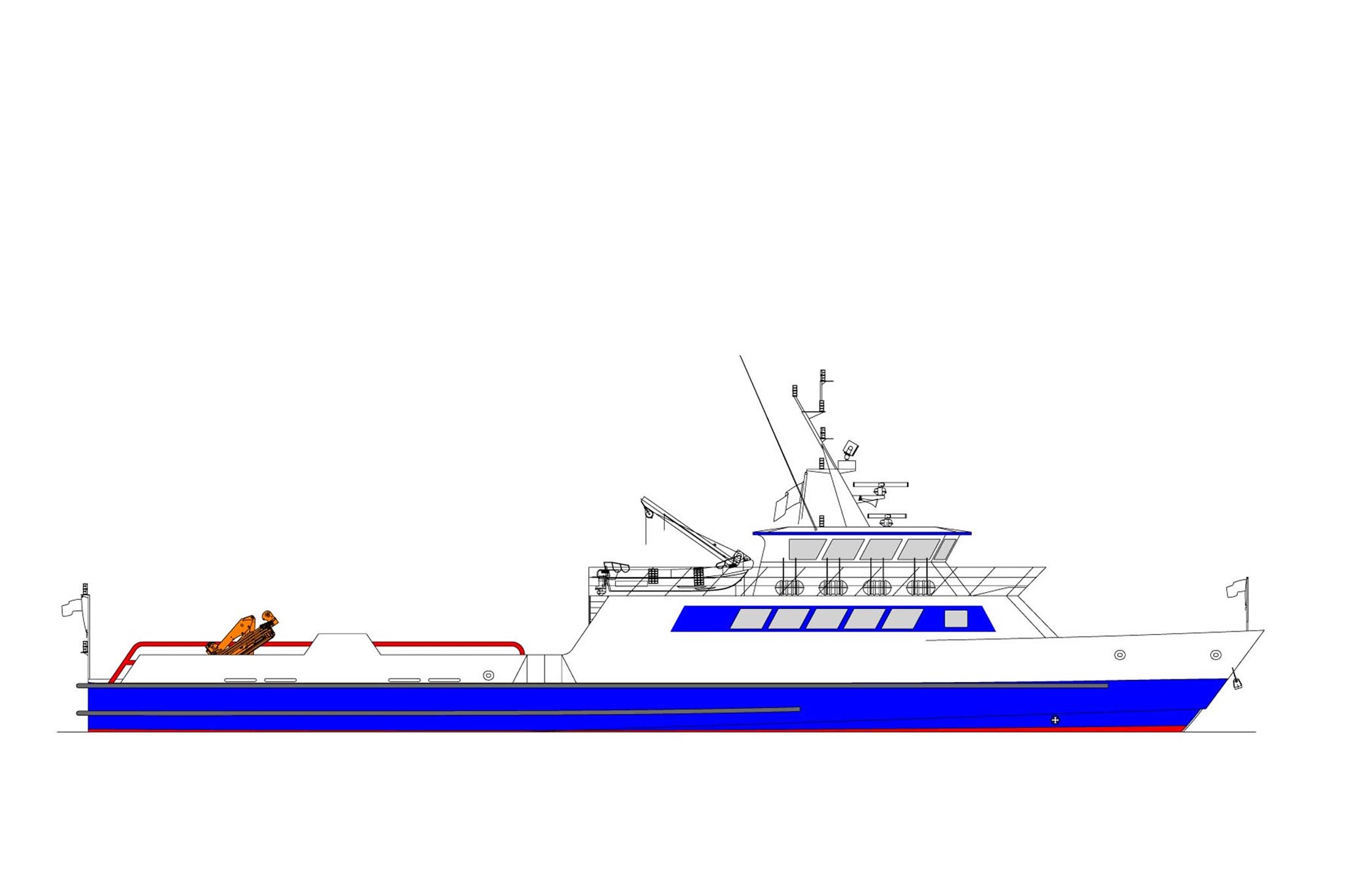 41.00m Crew Vessel - Concept Design - Macduff Ship Design