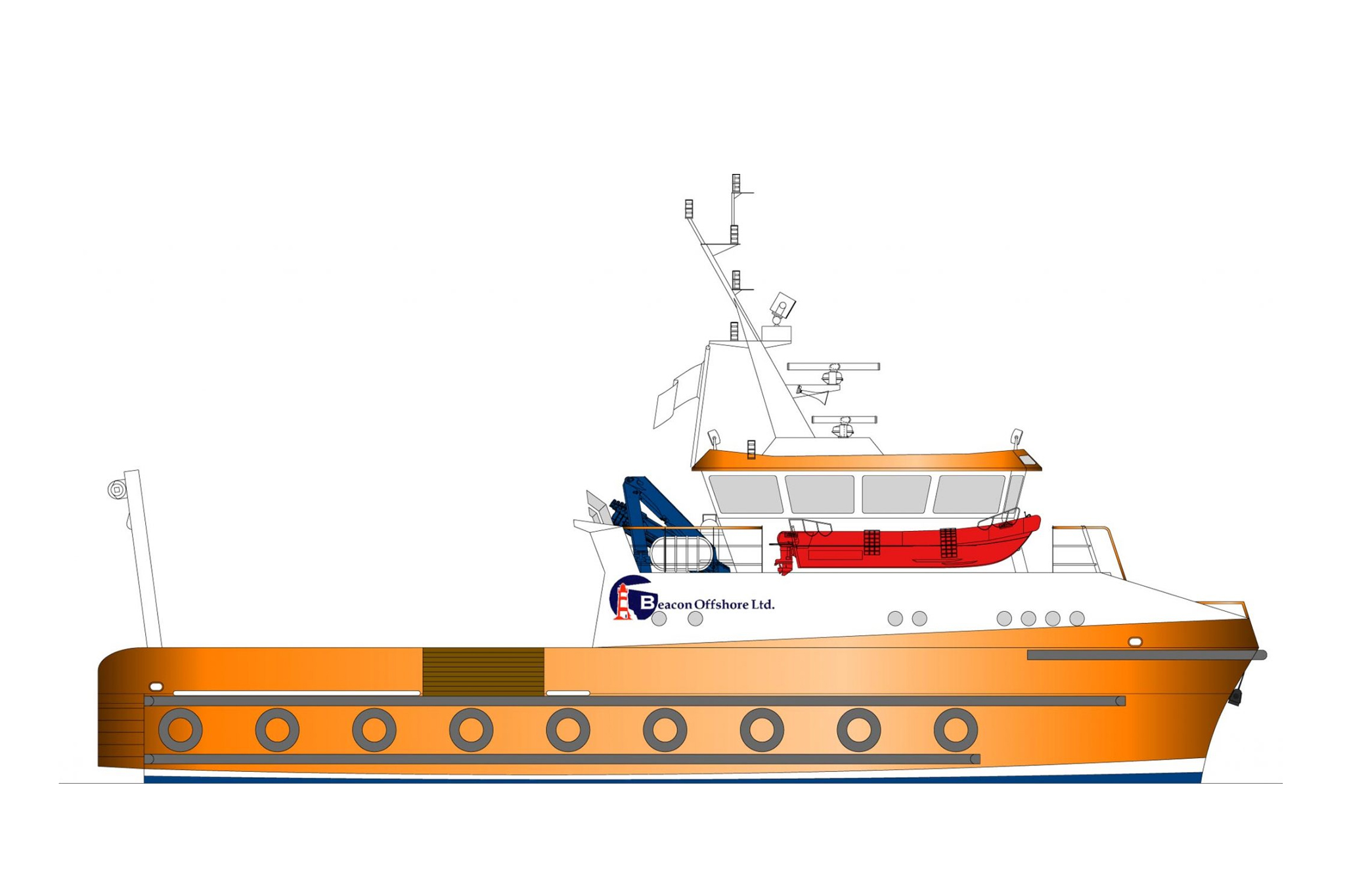 23.95m Workboat Catamaran - Concept Design - Macduff Ship Design