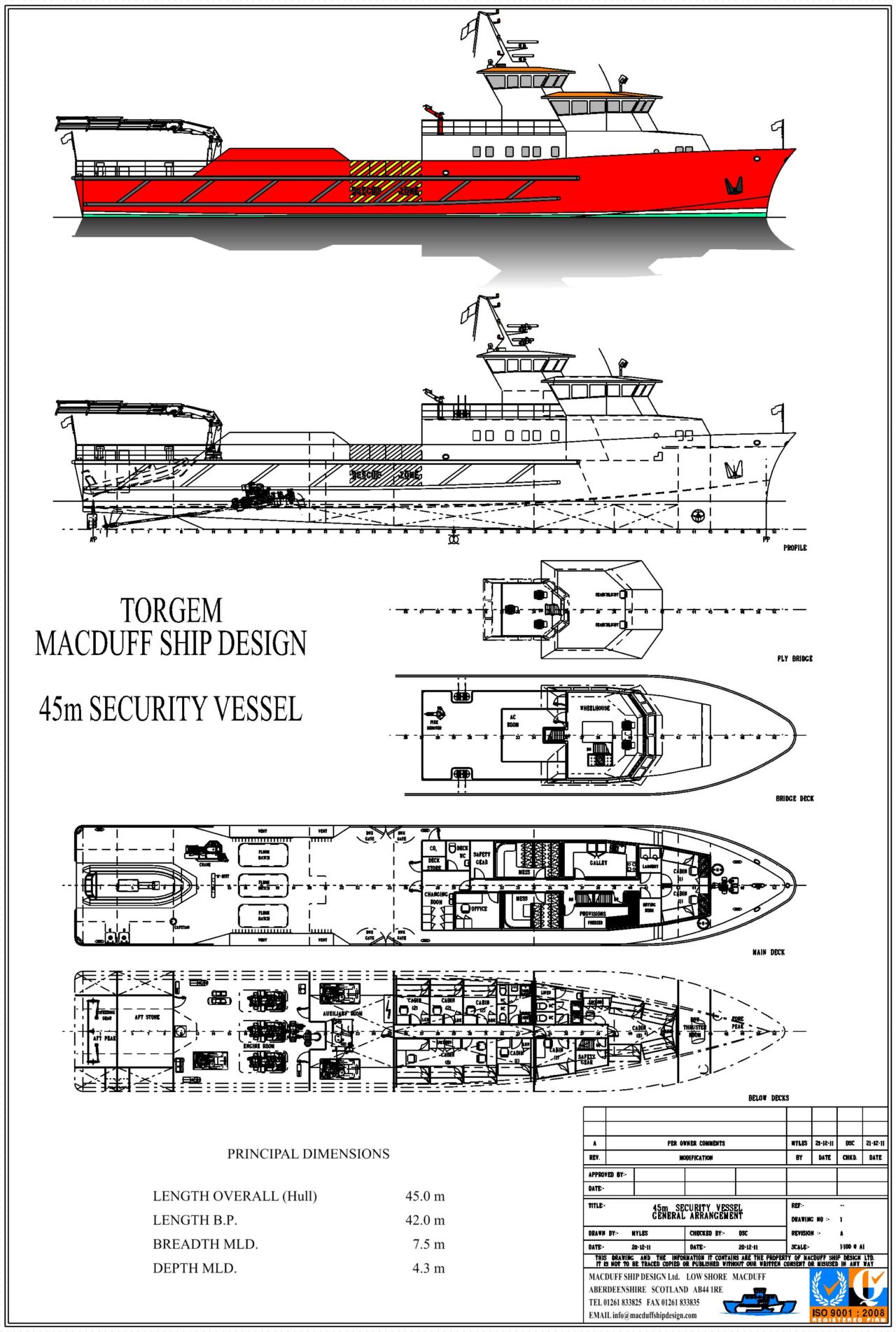 45.00m Patrol Vessel - Macduff Ship Design